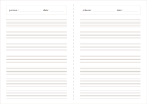 Feuilles avec lignage simple ou Seyes à imprimer CP - CE1 - IEF