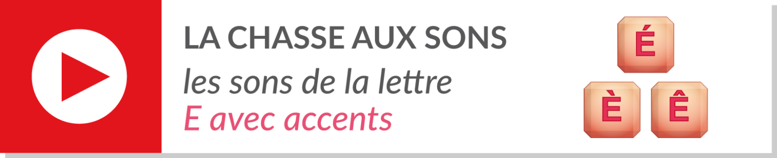 Mots simples lettre E avec accent : lecture facile pas à pas en vidéo