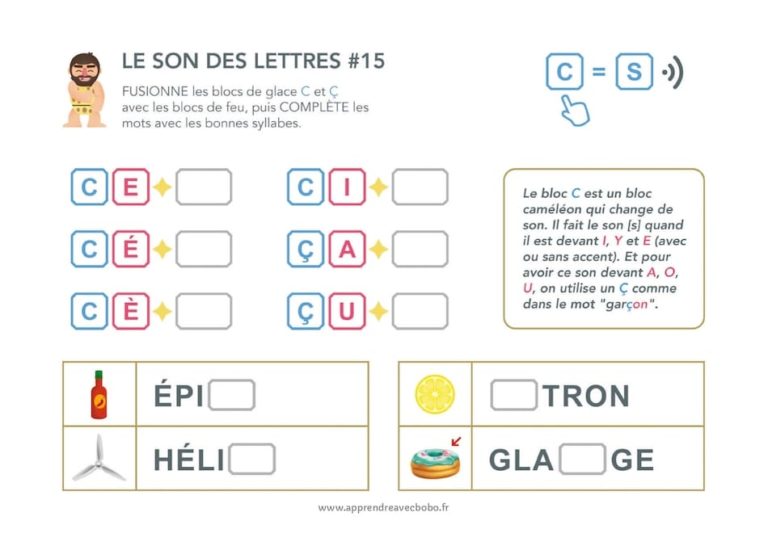 Le C doux C = S : découvrir l'autre son de la consonne C en vidéo