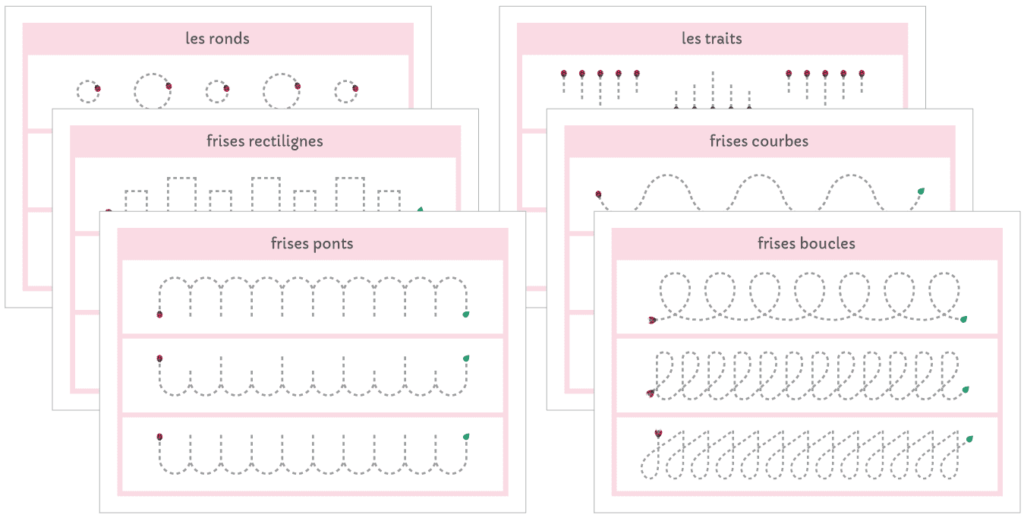 Apprentissage écriture CP : fiches à imprimer (programme complet)