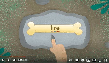 Lecture de mots simples en vidéo - GS - CP - IEF - DYS