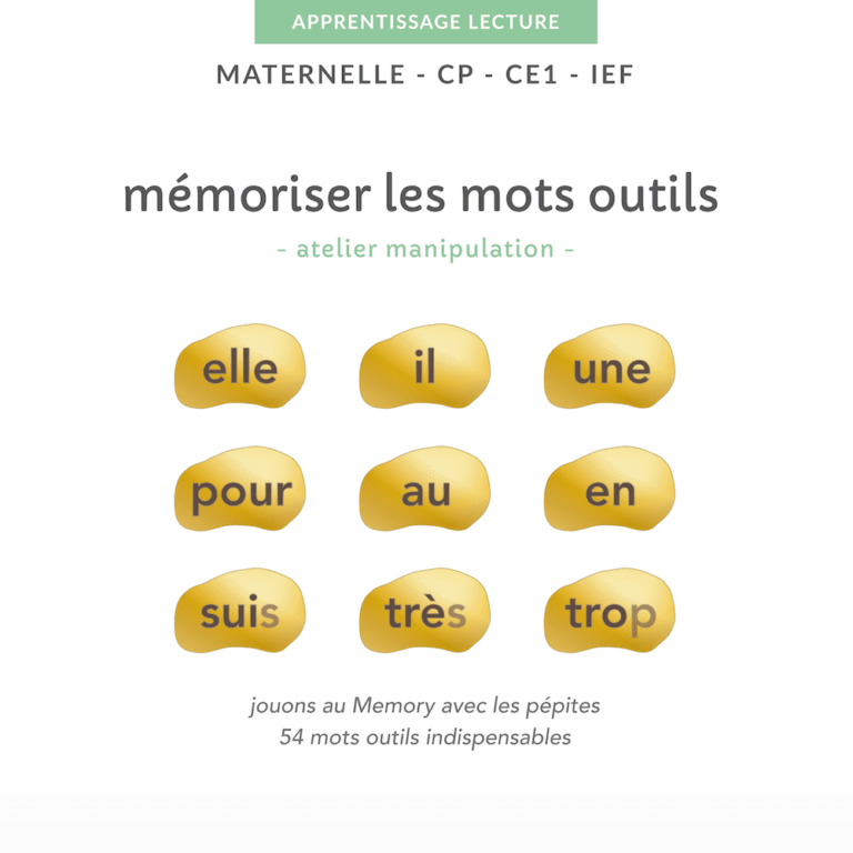 Mots outils à imprimer et découper pour la classe de CP.
