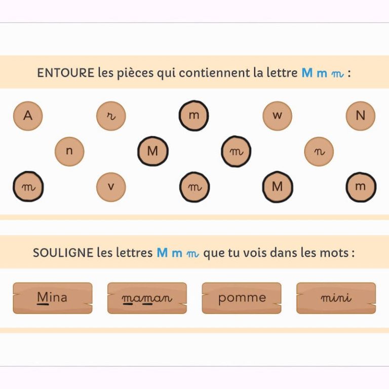 Fiches identification visuelle pour apprendre à identifier les lettres