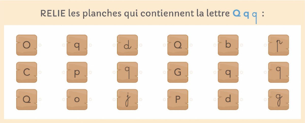Fiches identification visuelle lettres de l'alphabet : atelier autonome