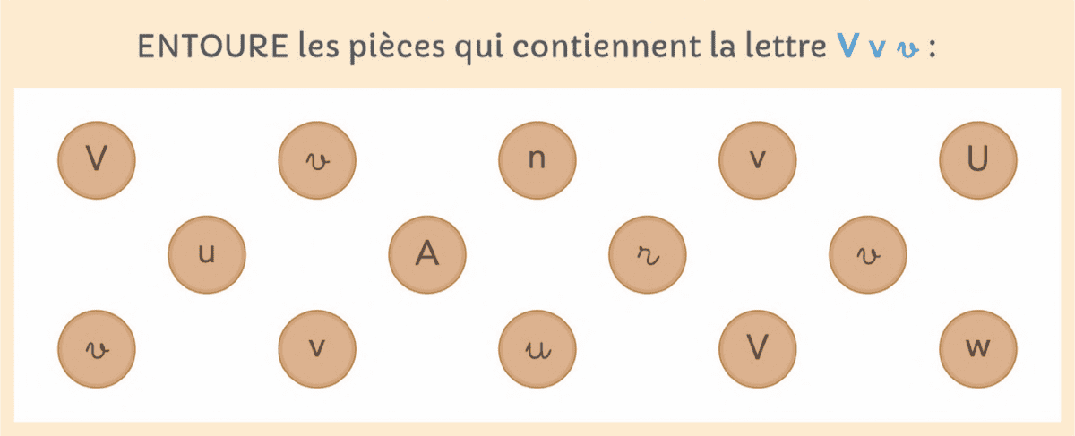 Fiches identification visuelle lettres de l'alphabet : atelier autonome