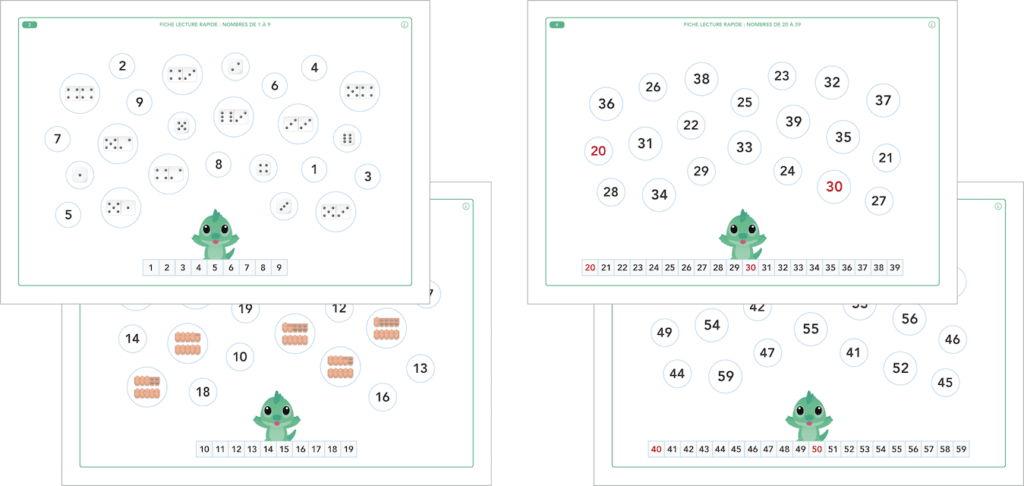 Numération et calcul CP : fiches à imprimer (programme complet)