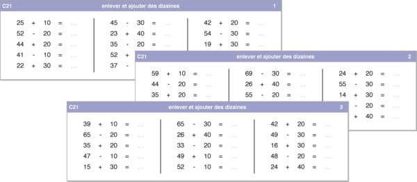 Fiches de calcul CP à imprimer pour devenir un as en calcul mental