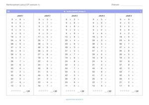 Fiches de calcul CP à imprimer pour devenir un as en calcul mental