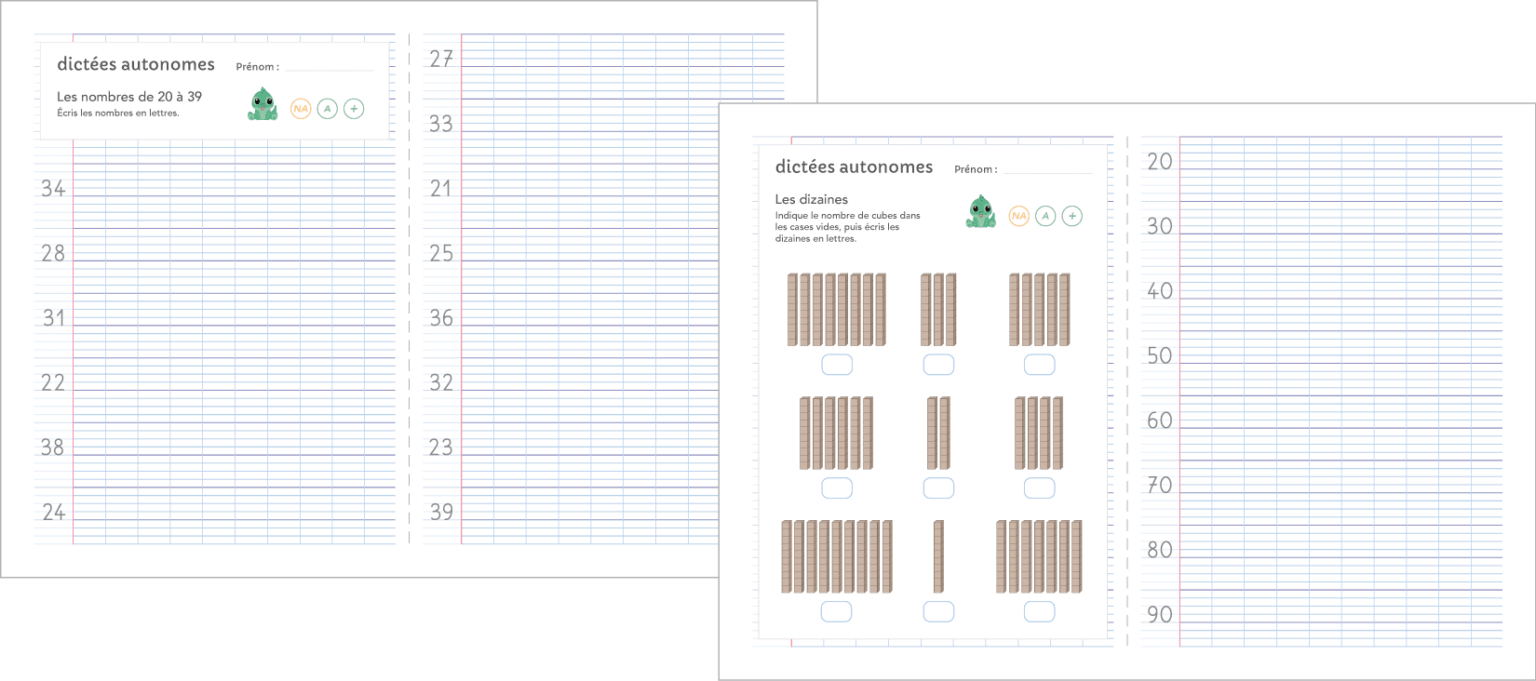 Écrire les nombres en lettres : fiches d'écriture prêtes à imprimer...