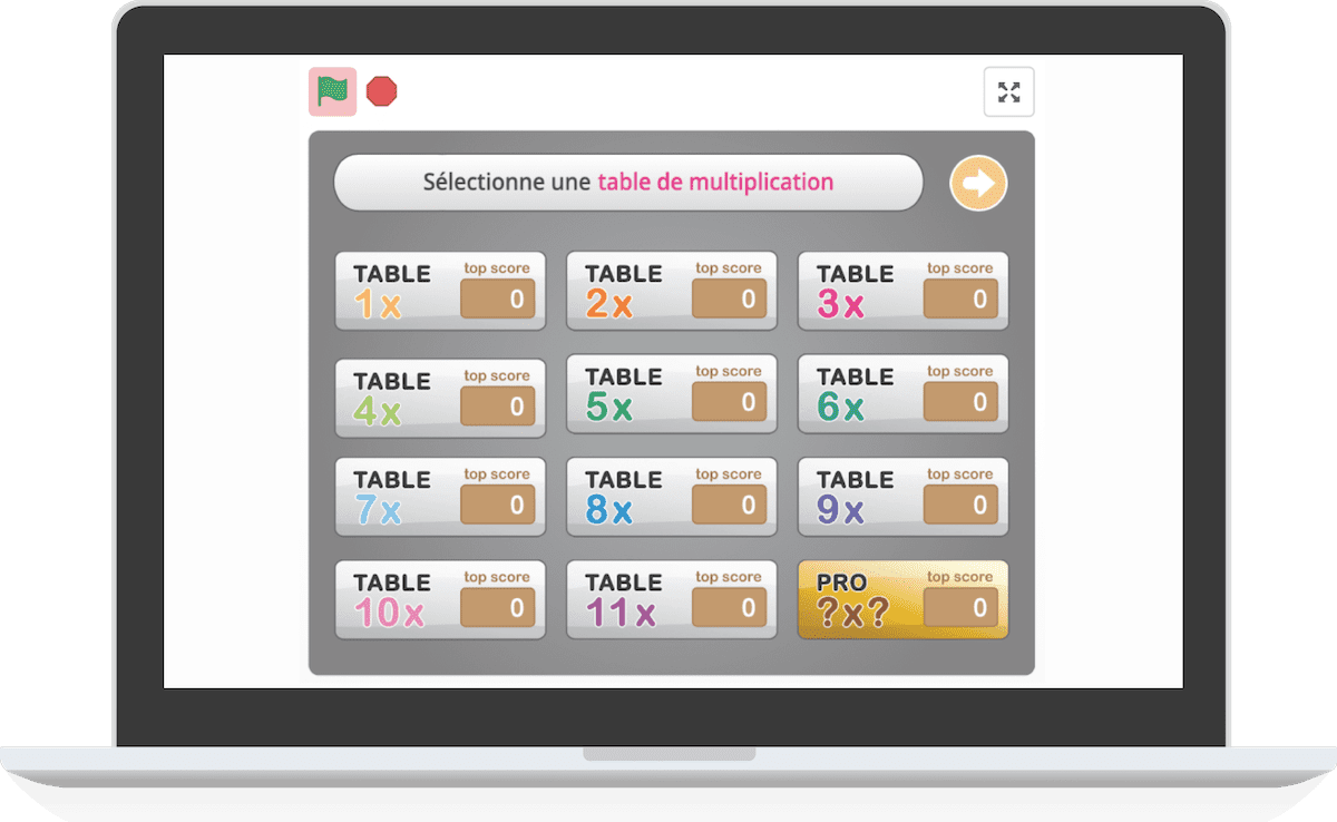 Tables de multiplication : jeu éducatif en ligne (PC et Mac)