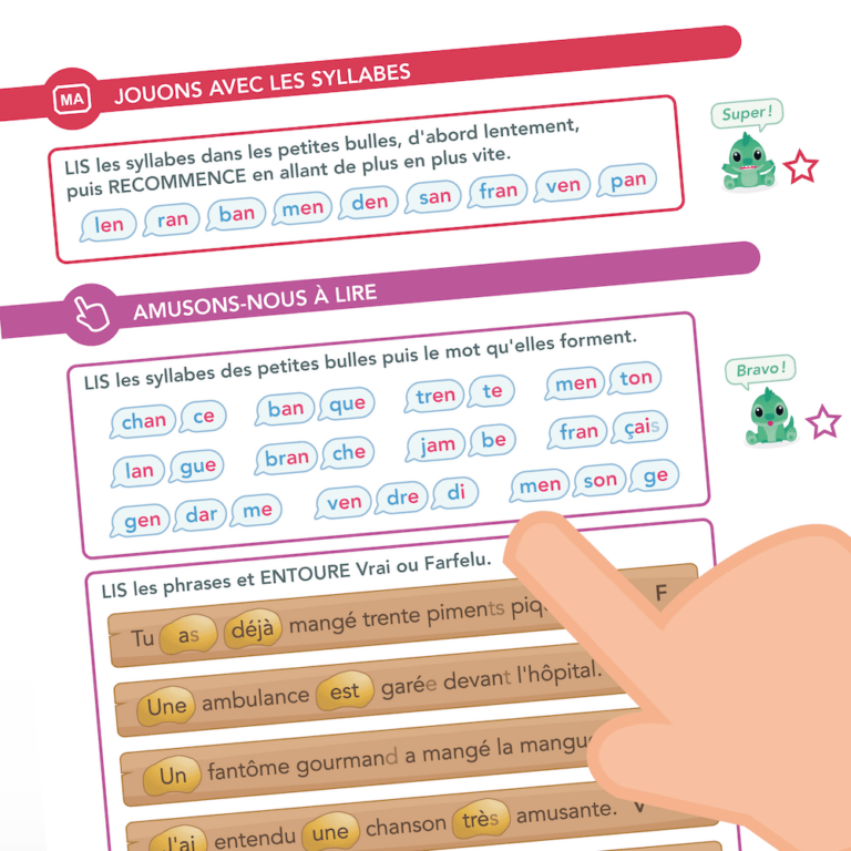 Cahiers lecture niveau 1 et 2 à imprimer - Méthode Syllabique Bobo