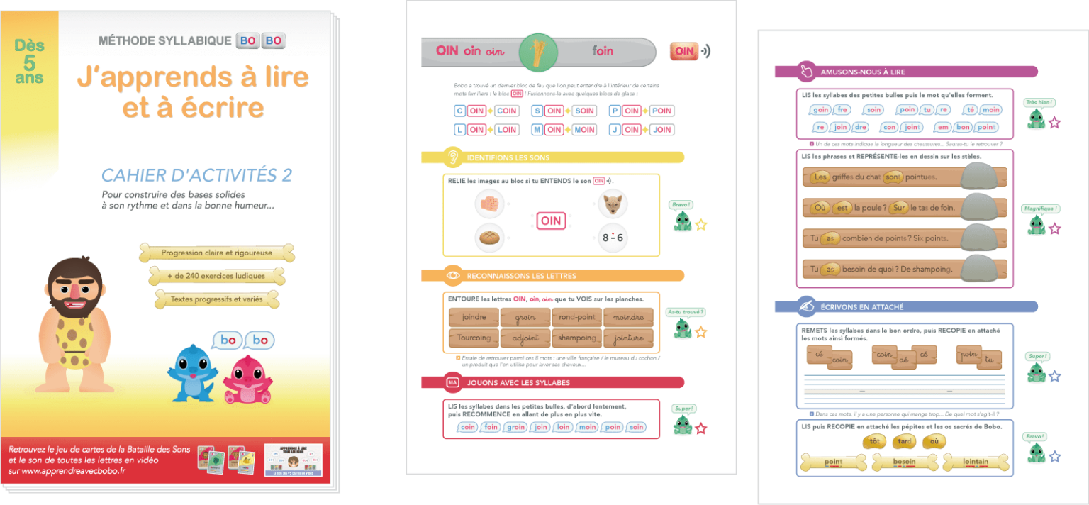 Cahier lecture niveau 2 à imprimer - Méthode Syllabique Bobo